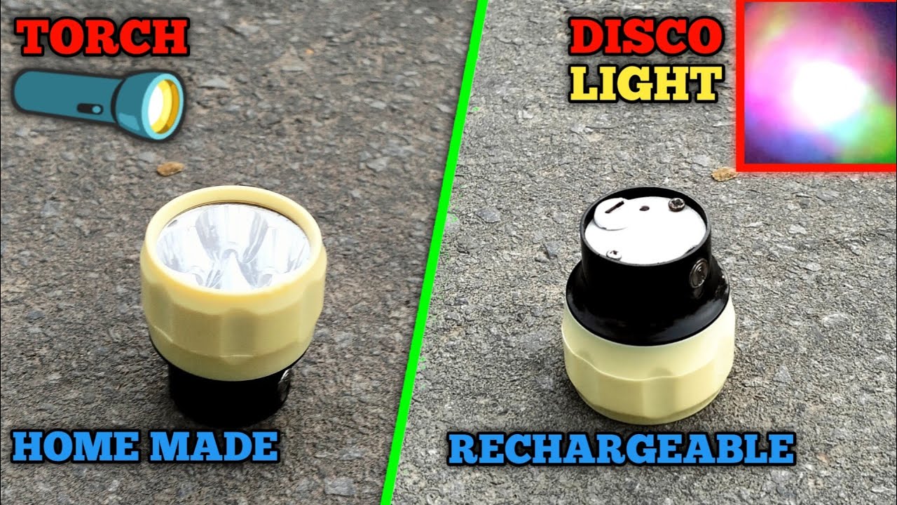 How To Make Discolight At Home || Disco Light|| Rechargeable Disco ...