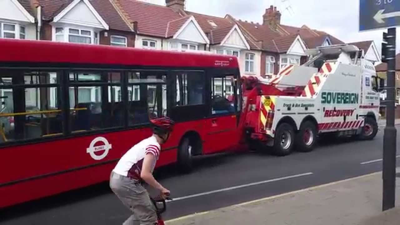 London Bus being recovered to Harrow Bus Garage - YouTube