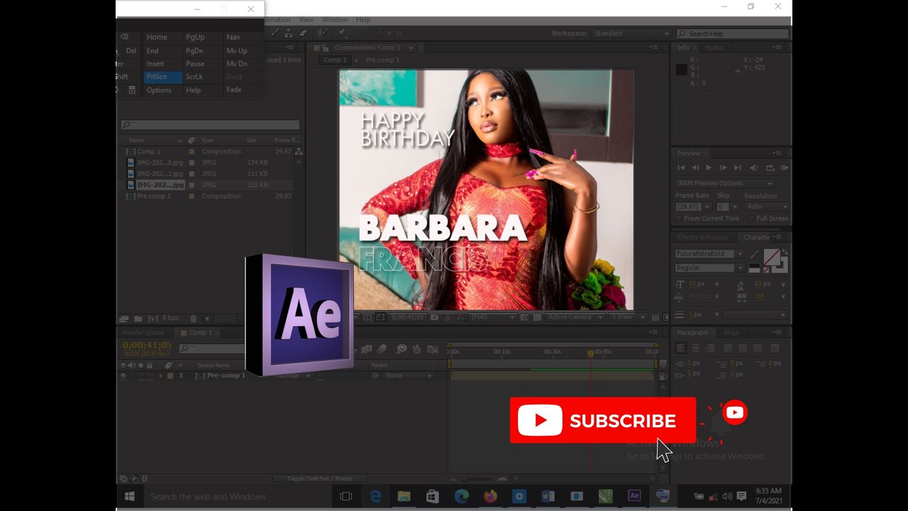 BIRTHDAY MOTION GRAPHICS - TUTORIAL WITH AFTER EFFECTS - YouTube
