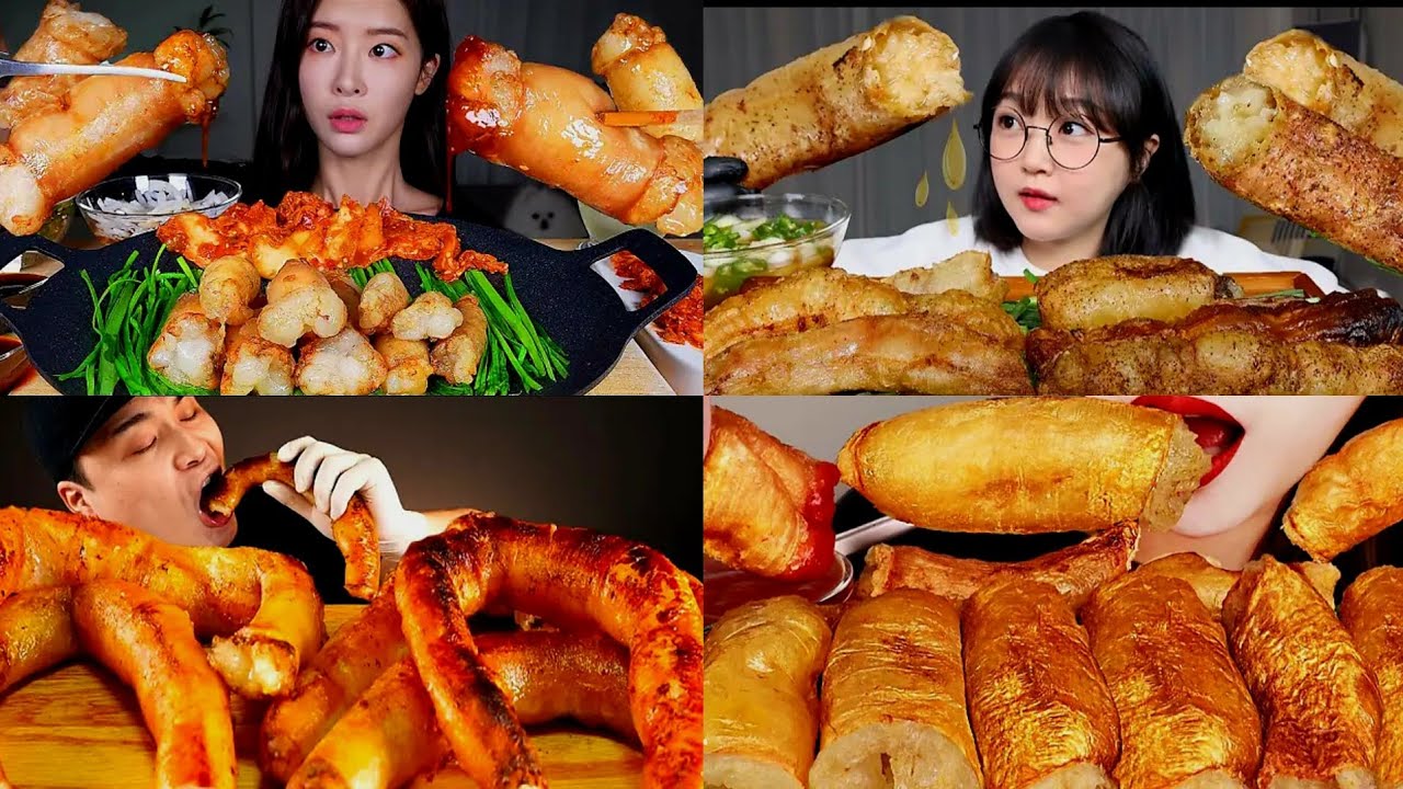 ASMR EATING CRUNCHIEST BEEF INTESTINE/DAECHANG🤤 #ASMR #MUKBANG # ...
