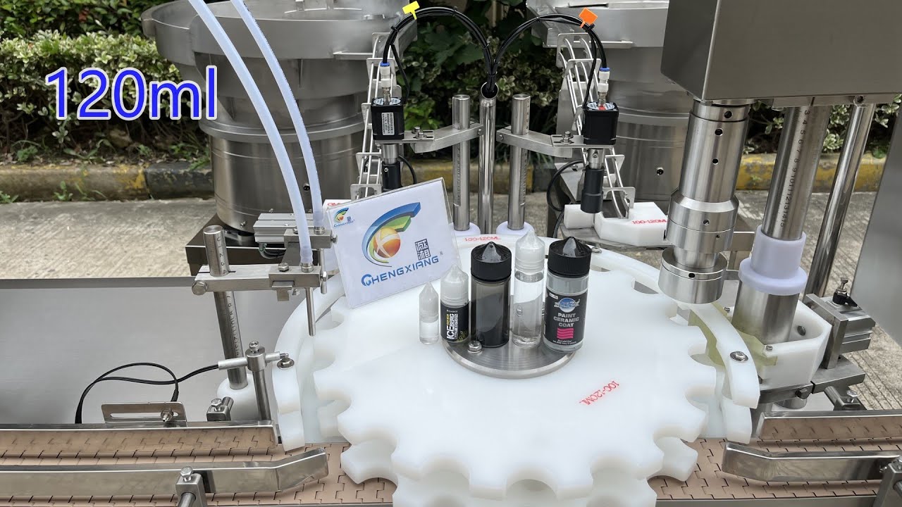 120ml e liquid bottle filling capping labeling machine/vape juice ...