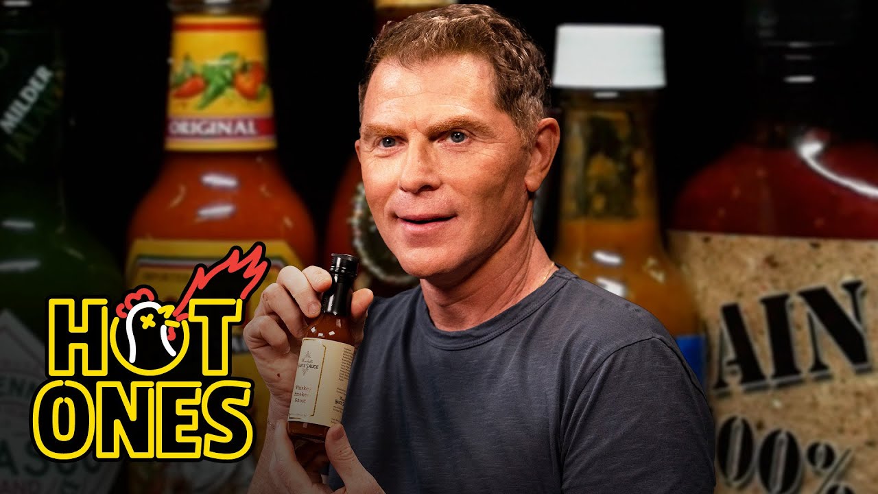Bobby Flay Throws Down Against Spicy Wings | Hot Ones - YouTube