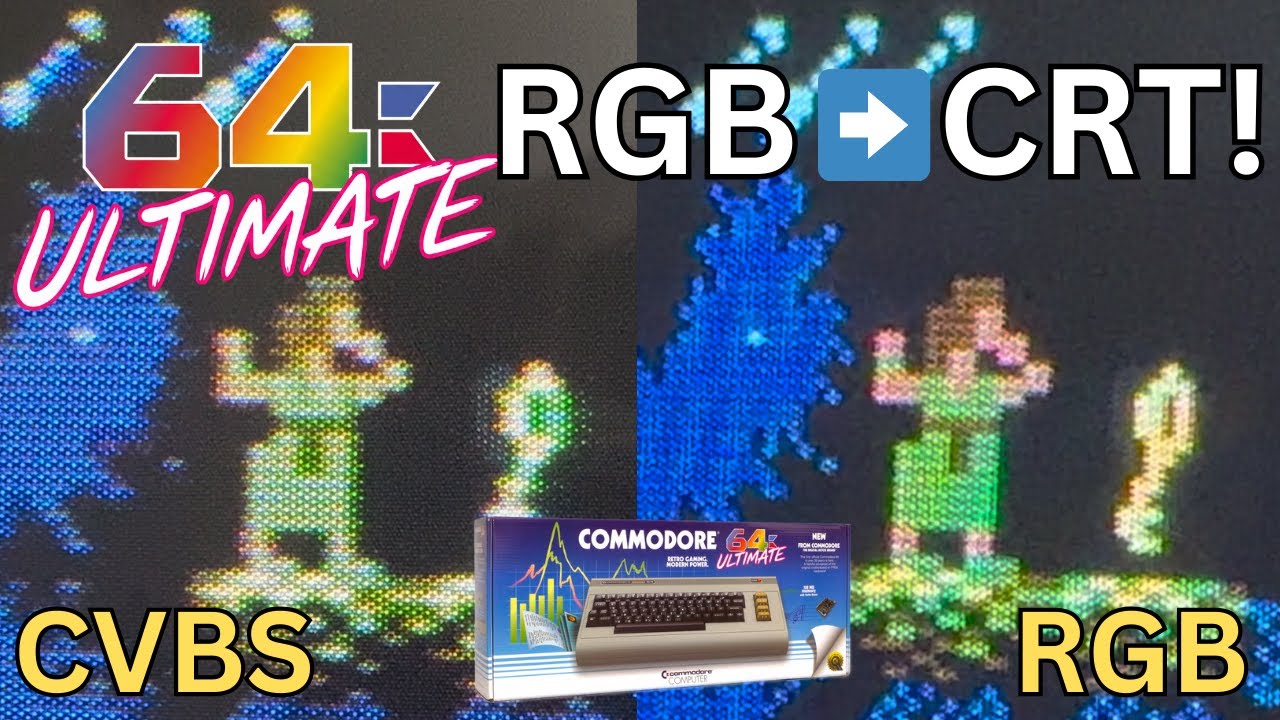 C64 Ultimate RGB Output on a CRT, Yes It’s Possible! - YouTube