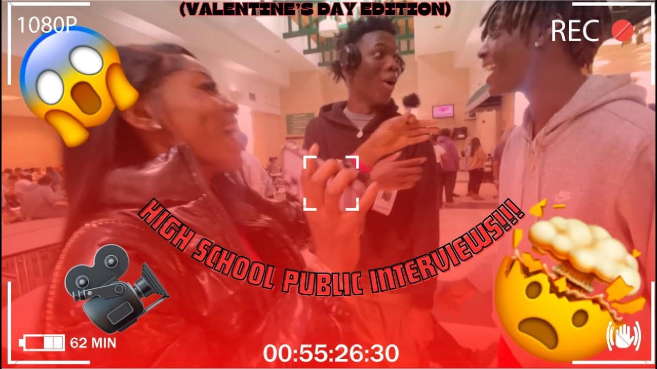 high school public interviews!! ( Valentine's Day Edition) part 1😳😱 - YouTube
