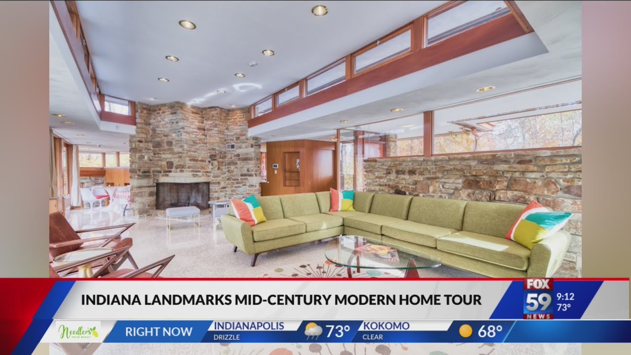 Indiana Landmarks hosting mid-century modern home tour - YouTube
