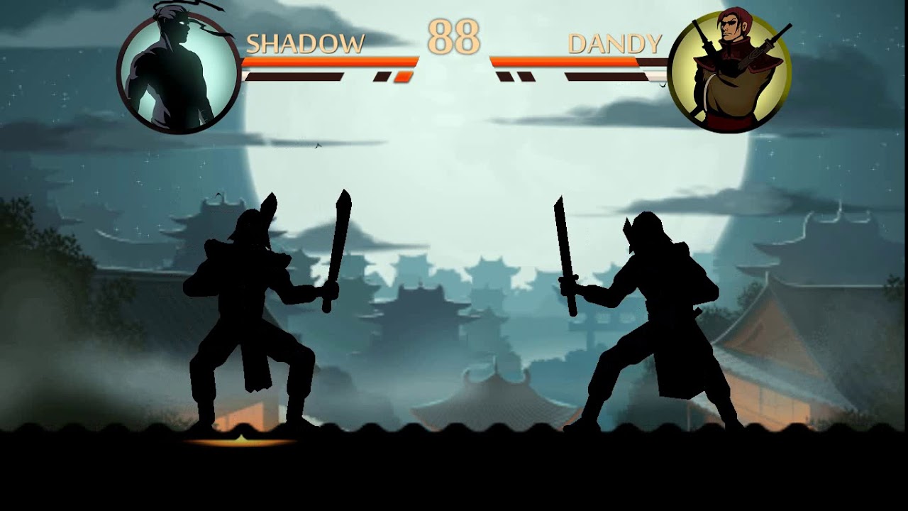 SHADOW FIGHT - SHADOW VS DANDY/LEVEL-1 - YouTube