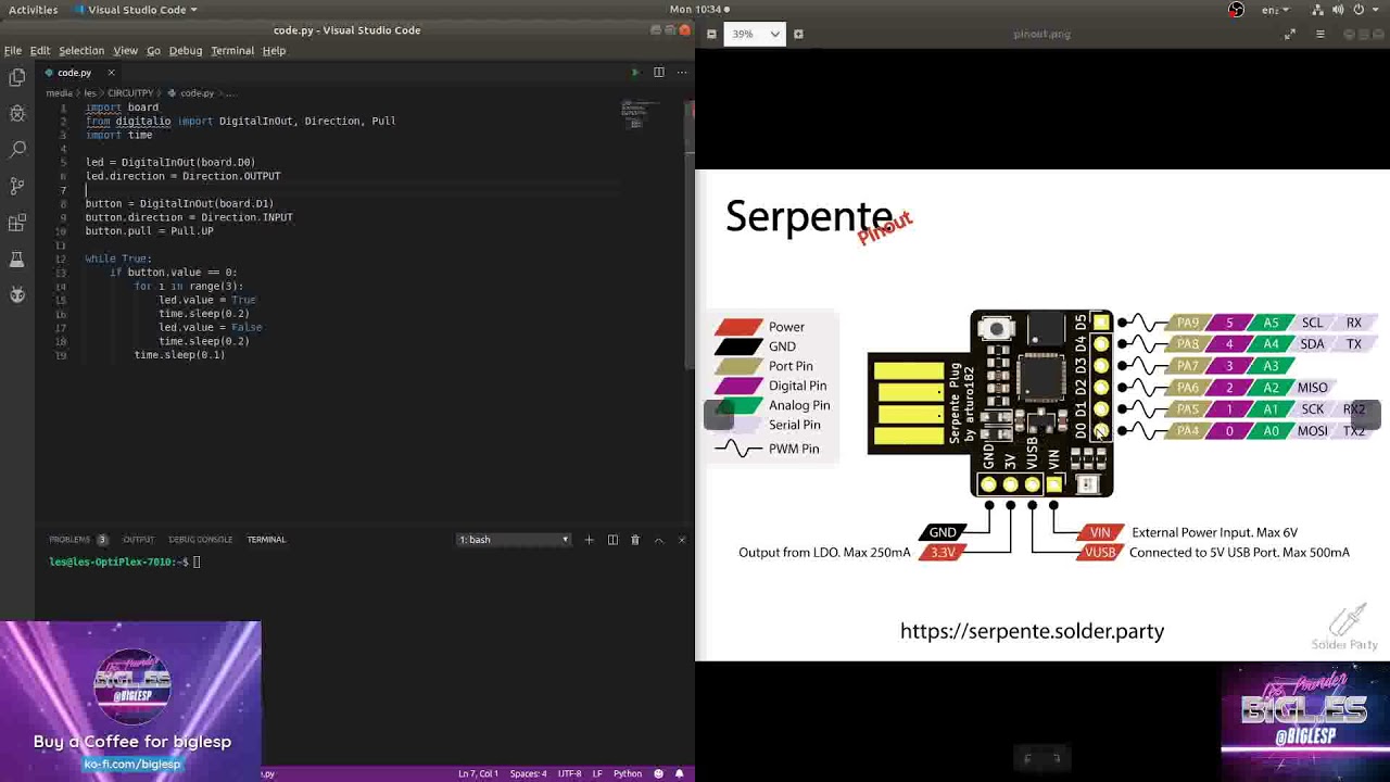 Microcontroller Monday Serpente - A CircuitPython Digispark Clone - YouTube