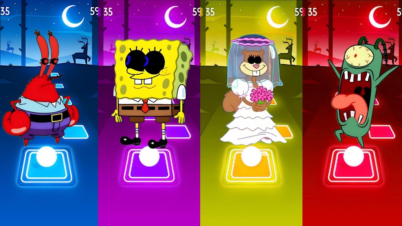 MR KRABS EXE 🆚 SPONGEBOB EXE 🆚 SANDY CHEEKS EXE 🆚 PLANKTON EXE | Tiles ...