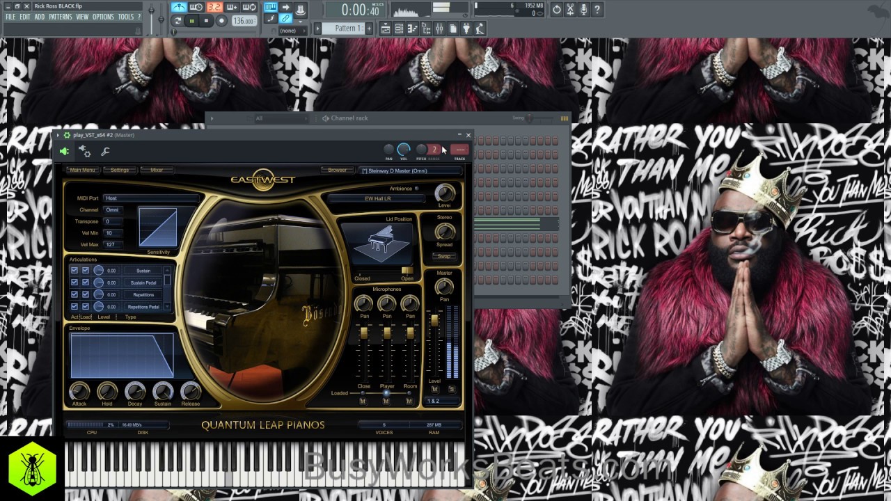 Rick Ross Trap Beat Tutorial - YouTube