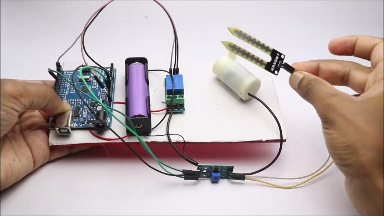 Arduino plant watering system - YouTube