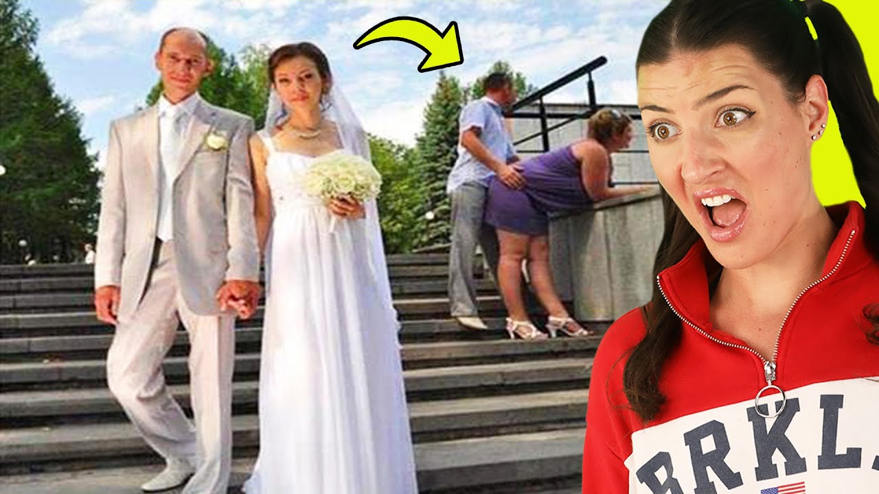 Awkward Wedding Photo FAILS - YouTube