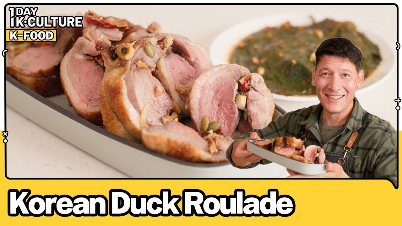 [1DAY 1K-CULTURE: K-FOOD] Korean Duck Roulade Recipe with Chef Ryan ...