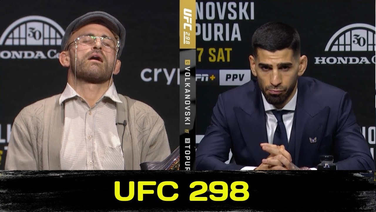 UFC 298 Пресконференція та битва поглядів - YouTube