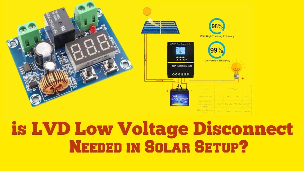 LVD Low Voltage Disconnect Kailangan ba sa solar setup - YouTube