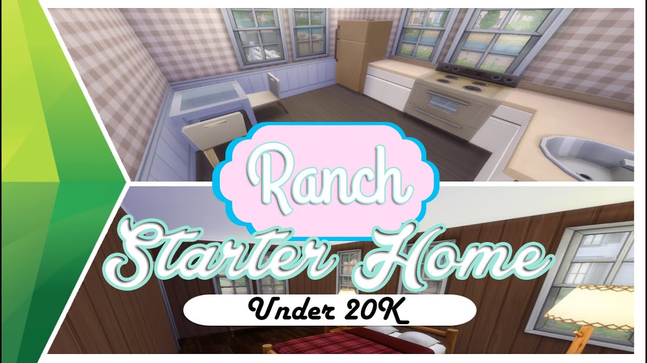 Let's Speed Build The Sims 4: Ranch Starter Home (Under 20K) - YouTube