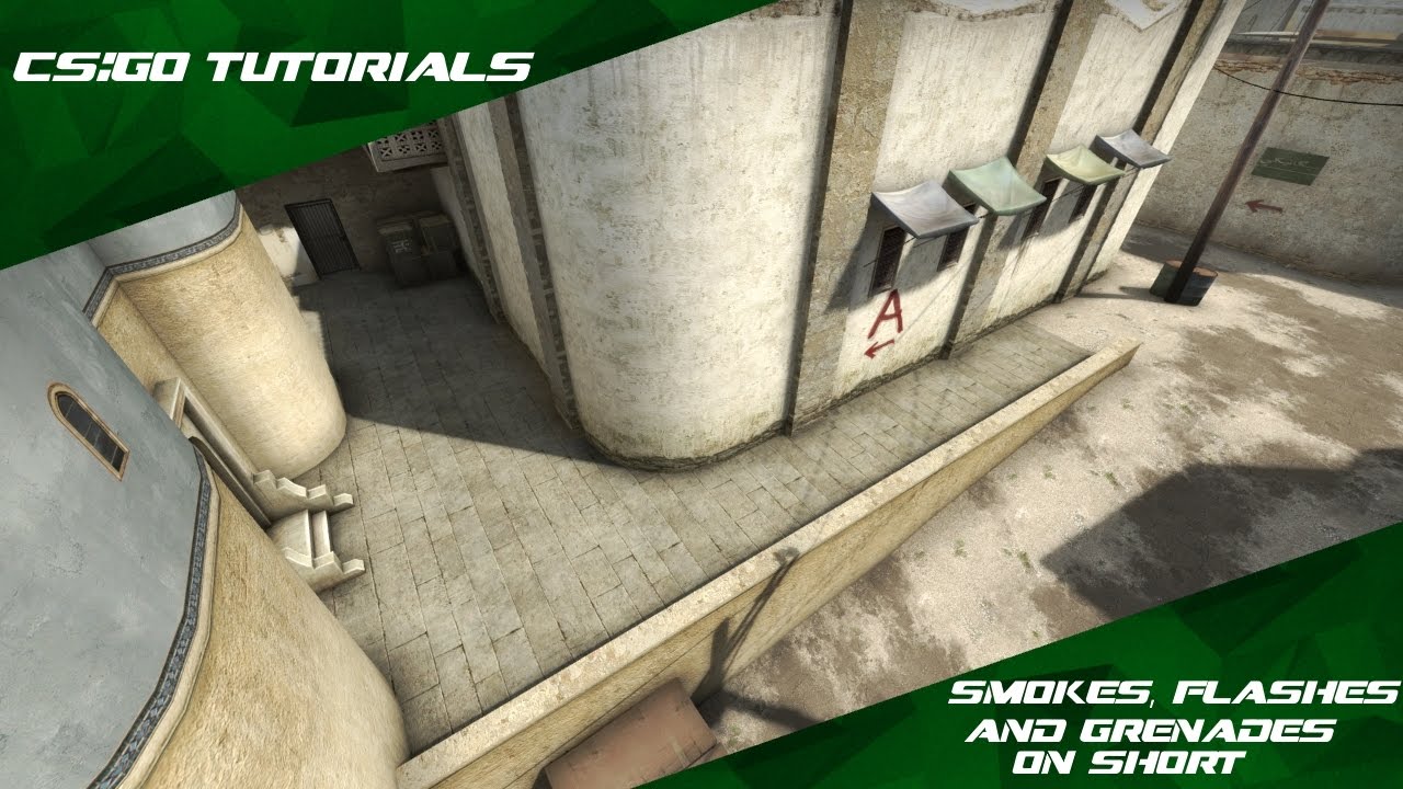 CS:GO Tutorials | Smokes, Flashes and Grenades on Short de_dust2 - YouTube