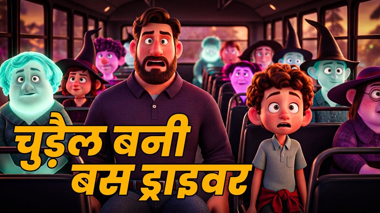 चुड़ैल बनी बस ड्राइवर | The Witch Bus Driver | Animated Horror Story ...