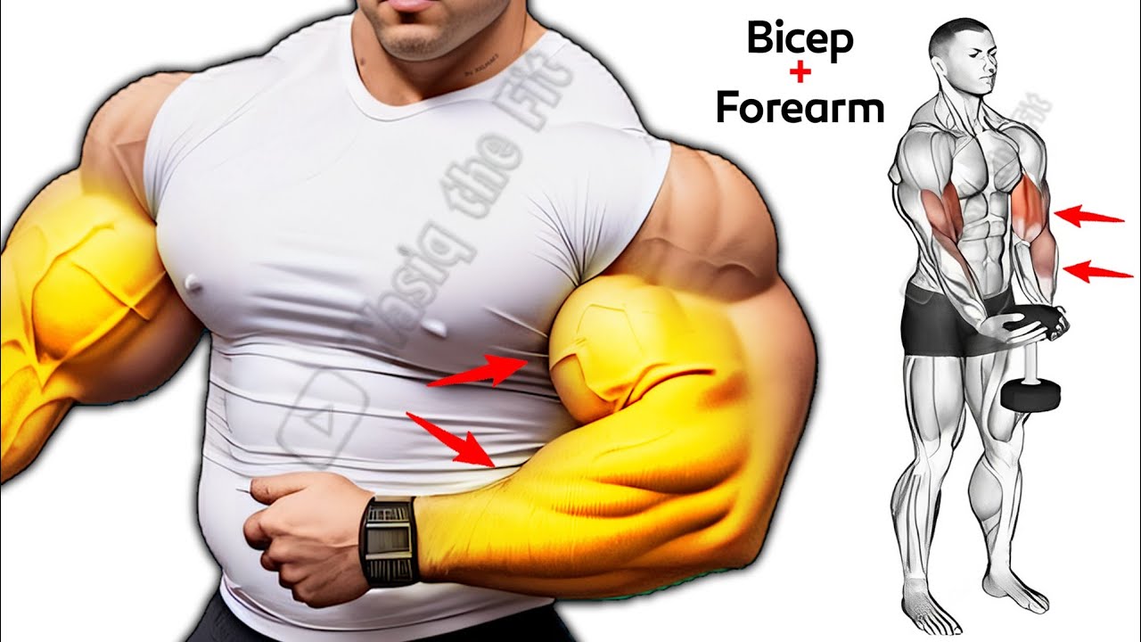 Get Huge Arms (Biceps + Forearms Included) | New Advance Level Workout ...