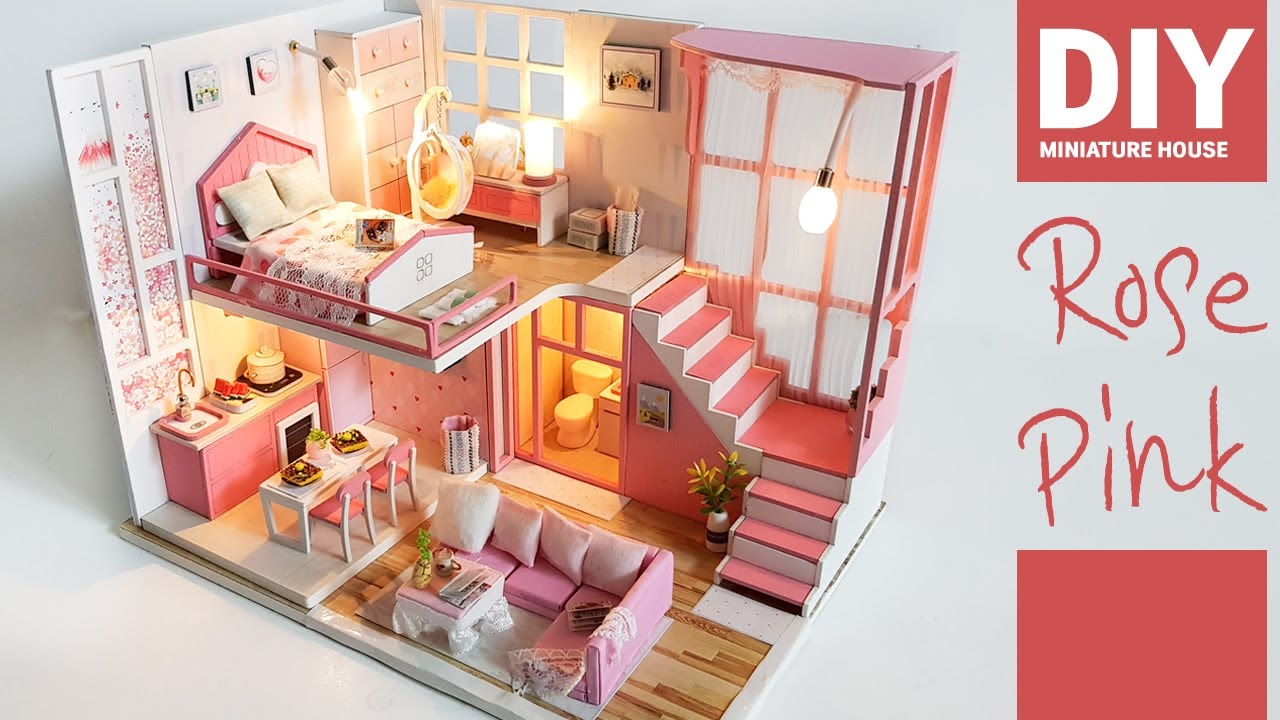 DIY Miniature Dollhouse KitㅣROSEPINK HOUSEㅣ로즈핑크하우스ㅣ미니어처하우스ㅣ박소소(soso ...