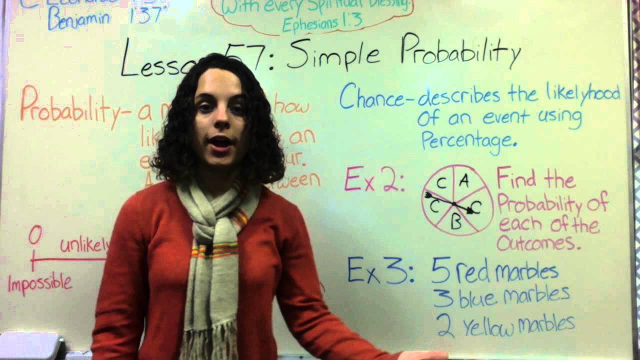 Lesson 57: Simple Probability - YouTube