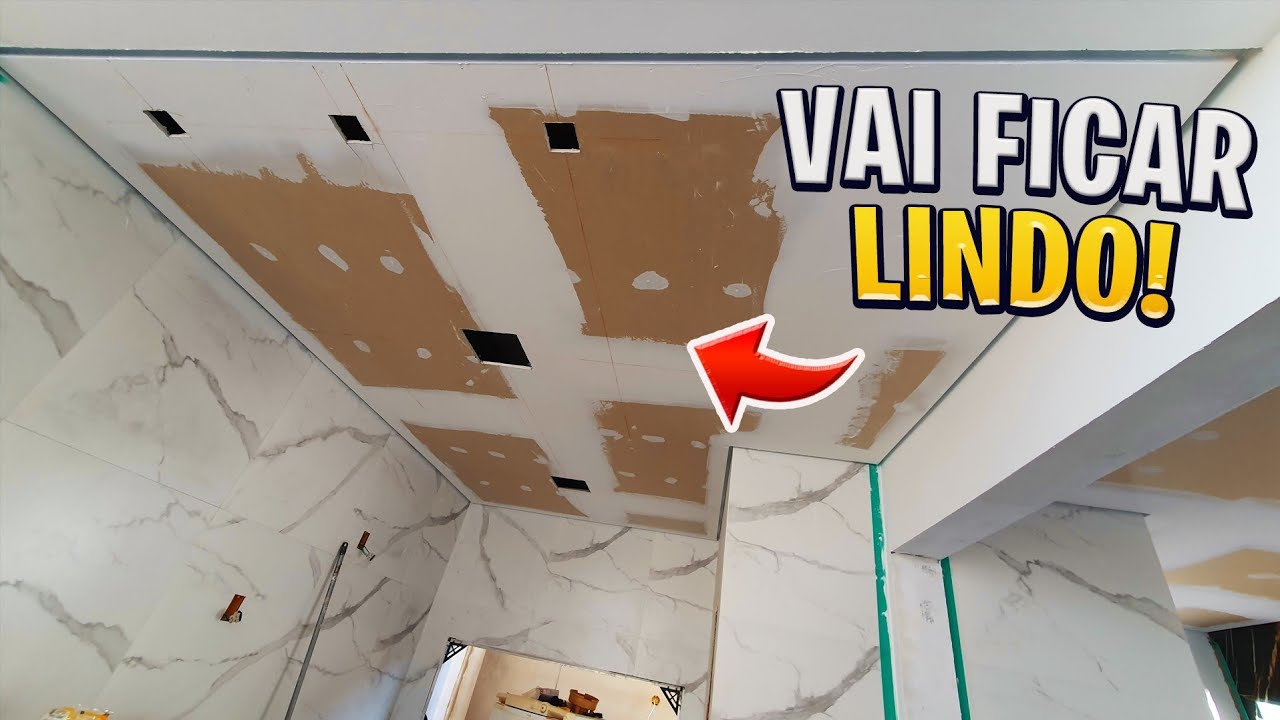 COMEÇOU A INSTALAÇÃO DOS PLAFONS E SPOTS 💡| DIÁRIO DE OBRA EP.176 - YouTube
