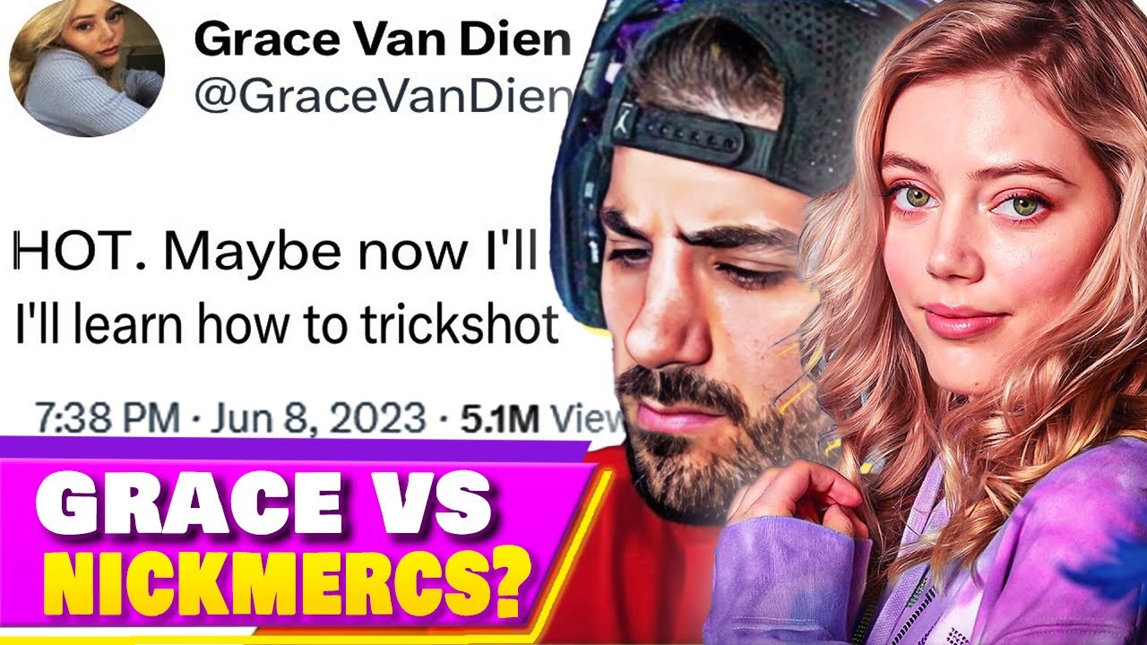 Grace Van Dien on Nickmercs Skin Removed in CoD - YouTube