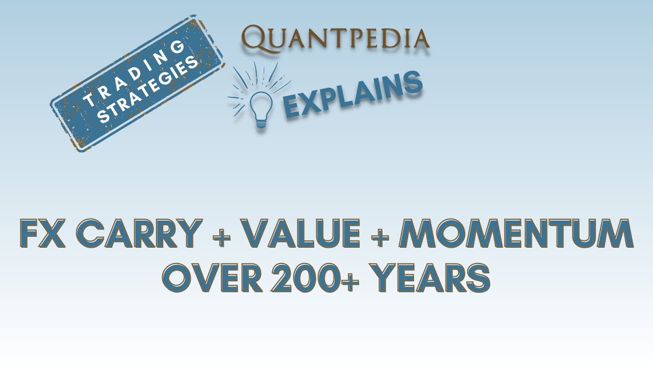FX Carry + Value + Momentum over 200+ Years - Quantpedia Explains (Trading Strategies) - YouTube