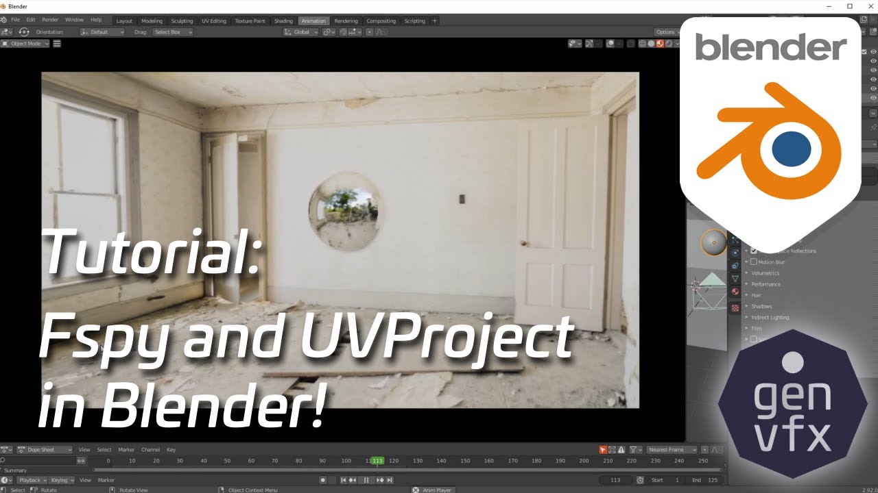 TUTORIAL: Fspy and UVProject in Blender! - making photoreal scenes with ...