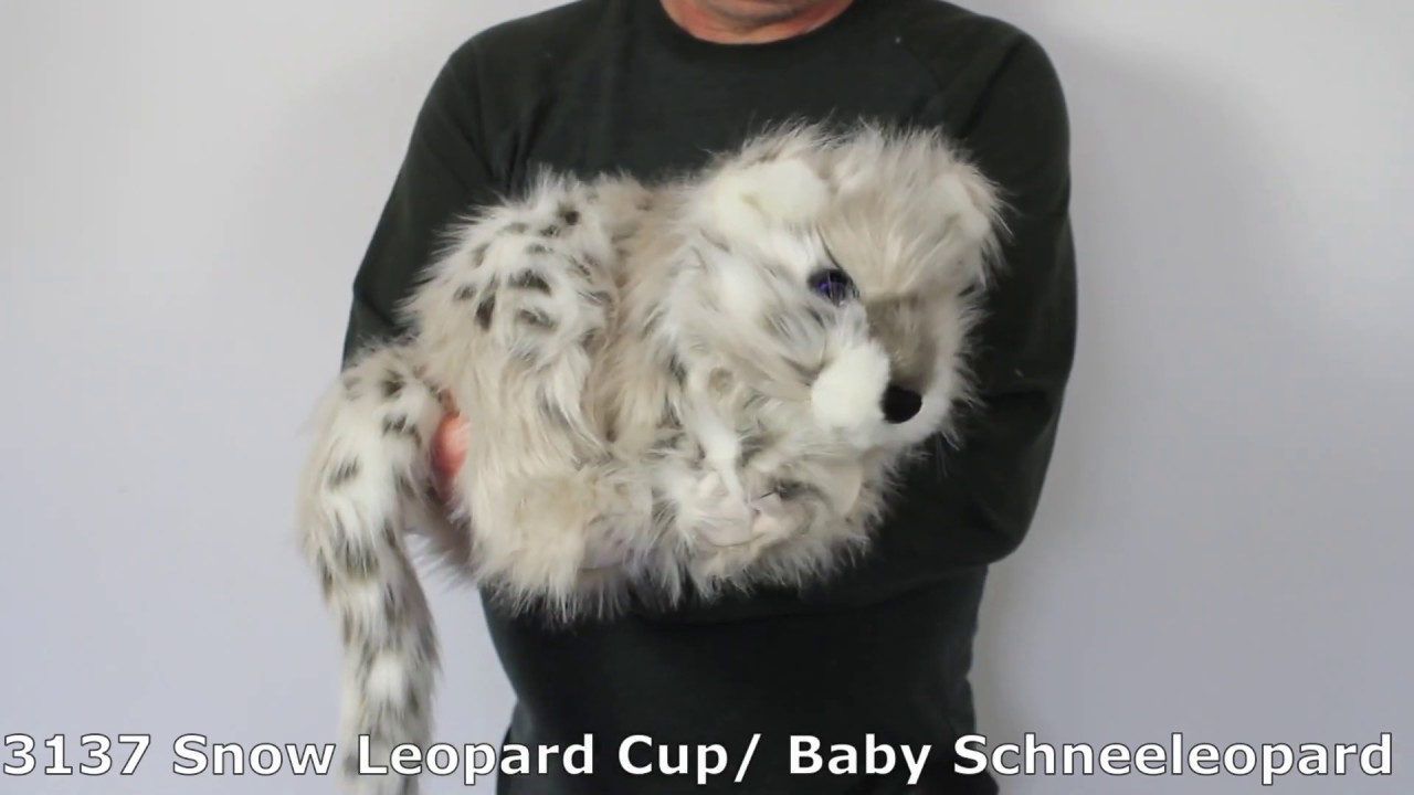 3137 Snow Leopard Cup / Baby Schneeleopard Handpuppe - FOLKMANIS ...