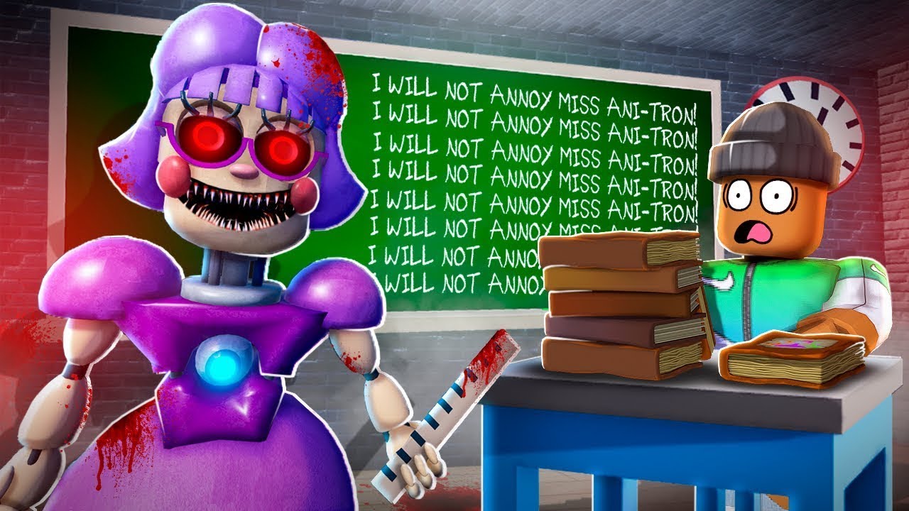 ESCAPE the KILLER ROBOT TEACHER in Roblox! (Miss Ani-Tron is INSANE) 😱 ...