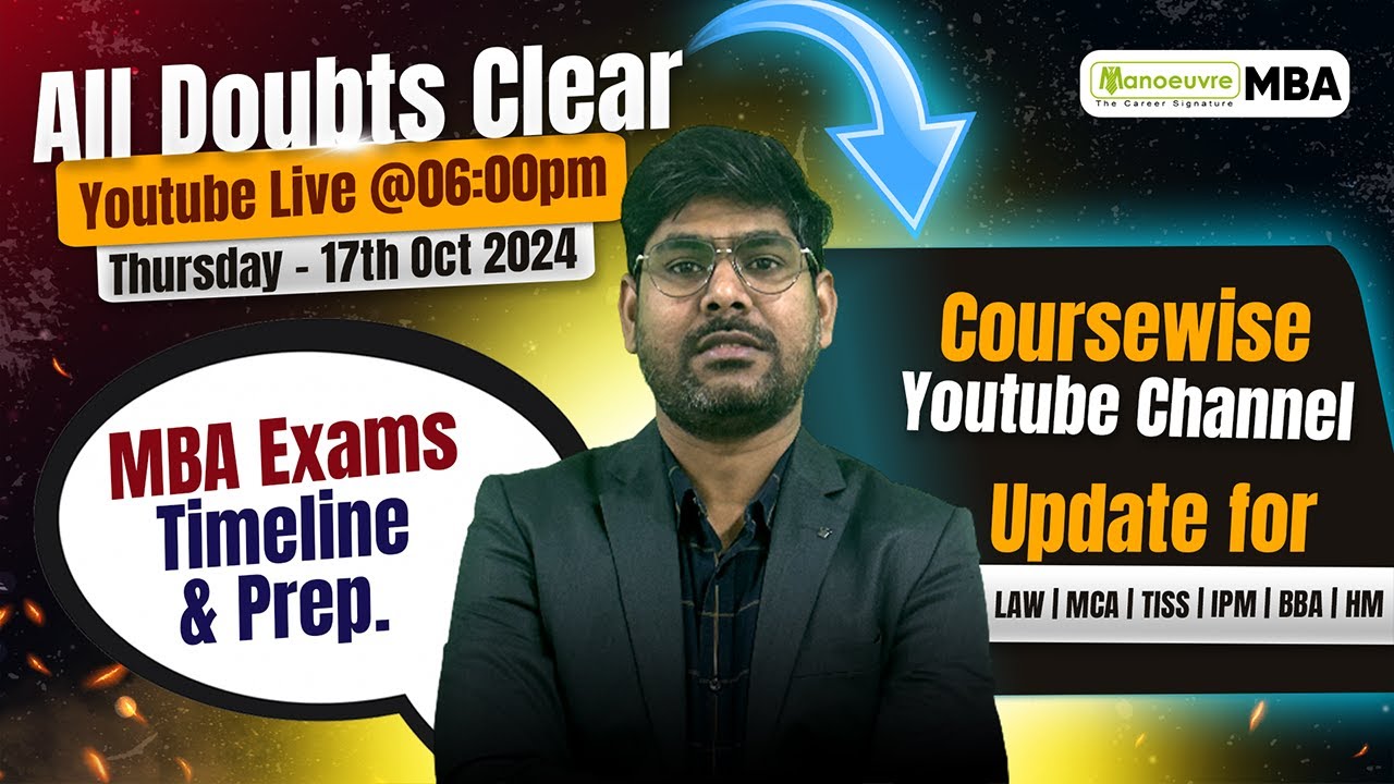 MBA Exam Complete Timeline & Preparation Strategy |Clear All Doubts ...
