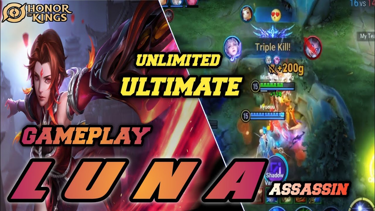 Luna Honor of Kings (HOK) Jungler/Assassin UNLIMITED ULTIMATE ~ NEVER ...