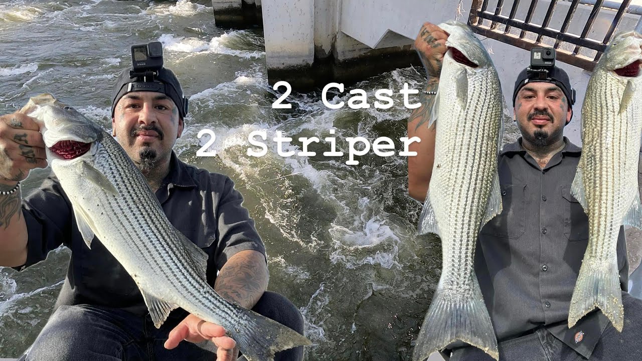 2 Cast! 2 Striper! - YouTube