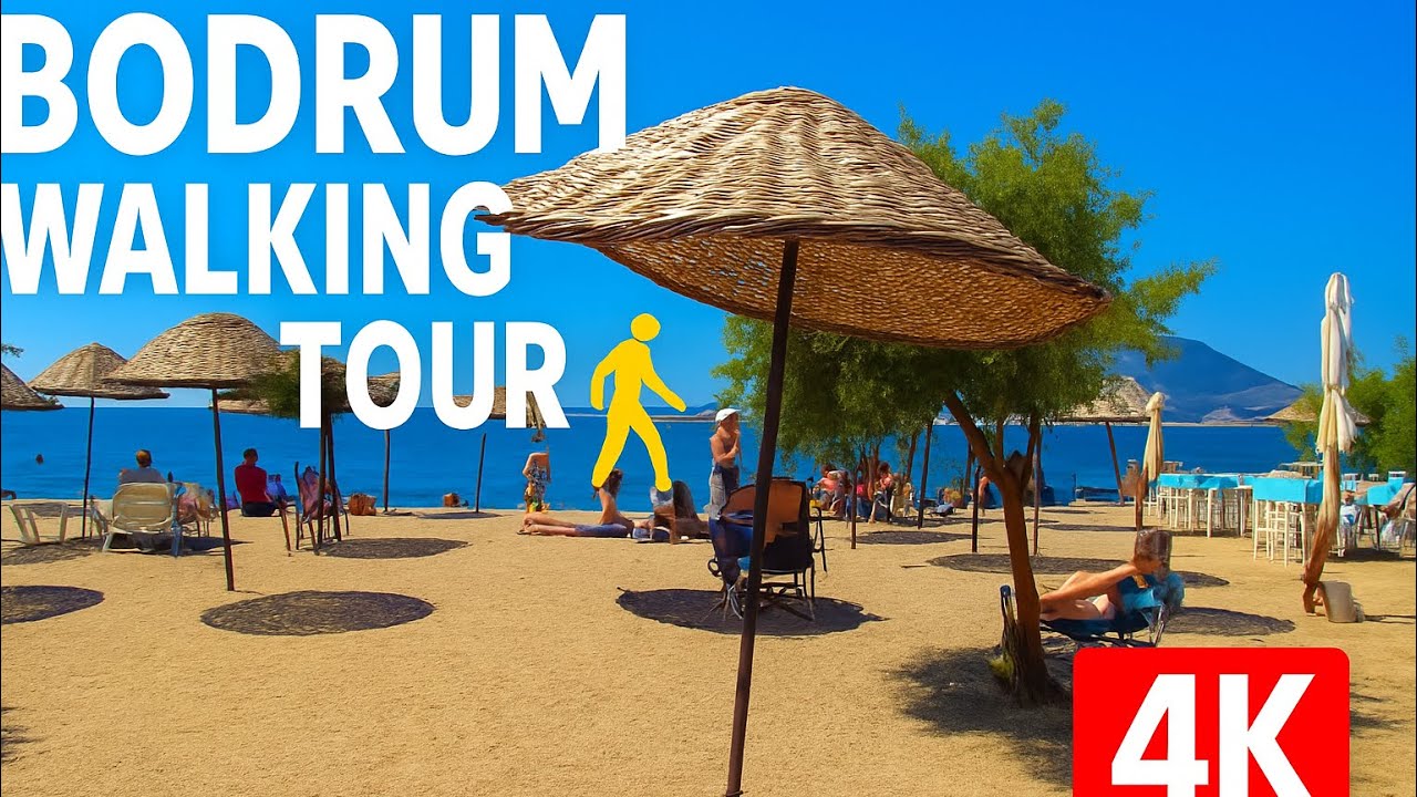 Bodrum Walking Tour | Relaxing Turgutreis Seaside Walk in 4K - YouTube