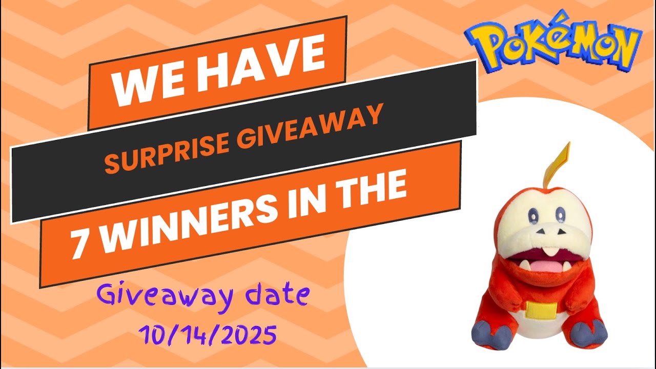 We have seven (7) winners in the SURPRISE giveaway - #pokemon - YouTube
