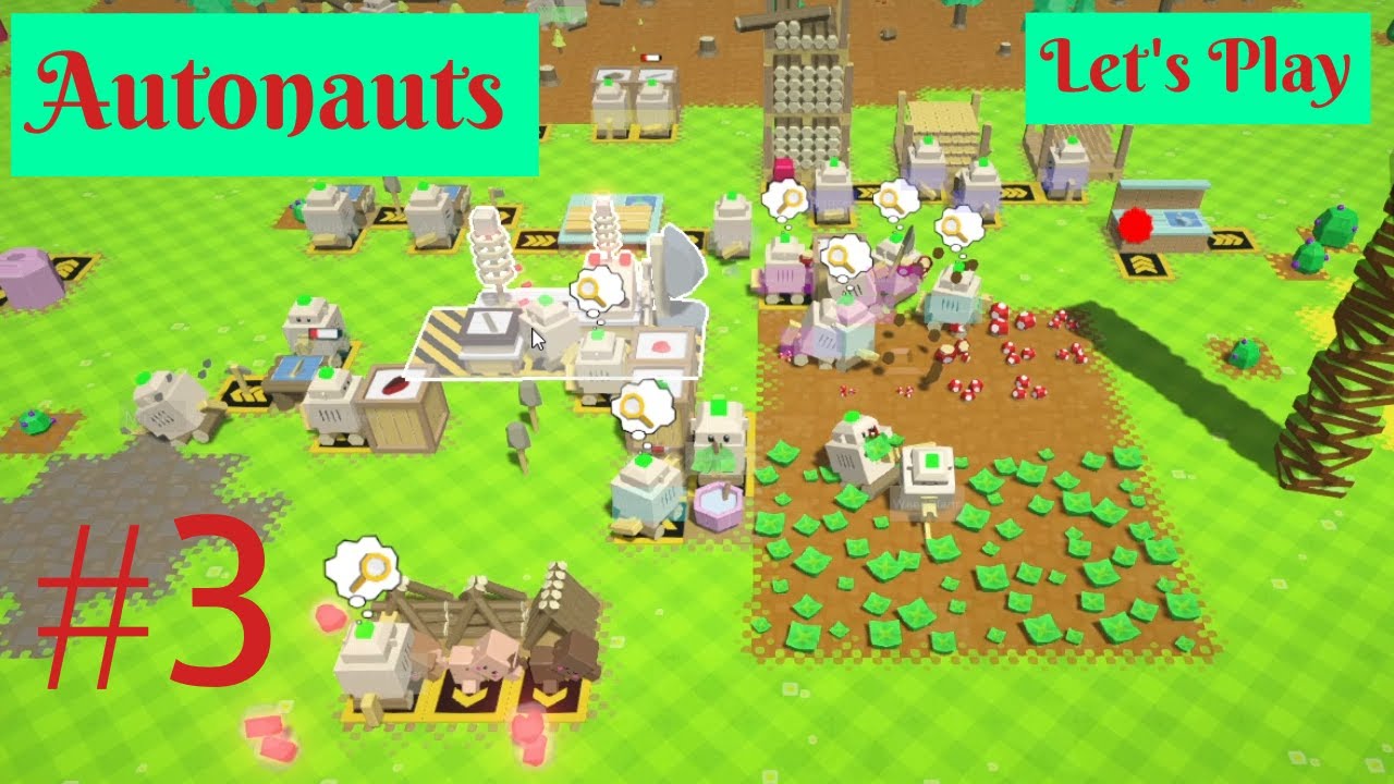 Autonauts - Episode 3: Weeds, Housing, Cooking, Bumbling... - YouTube