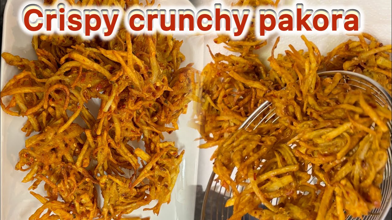 ALOO LACCHA PAKORA|CRUNCHY POTATO PAKODA RECIPE|ALOO PAKORA|CRISPY ...