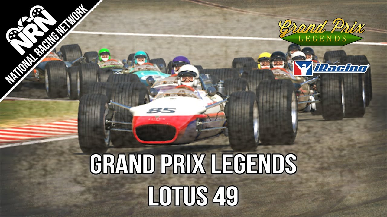 Live iRacing Grand Prix Legends Vintage F1 Lotus 49 from Nurburgring ...