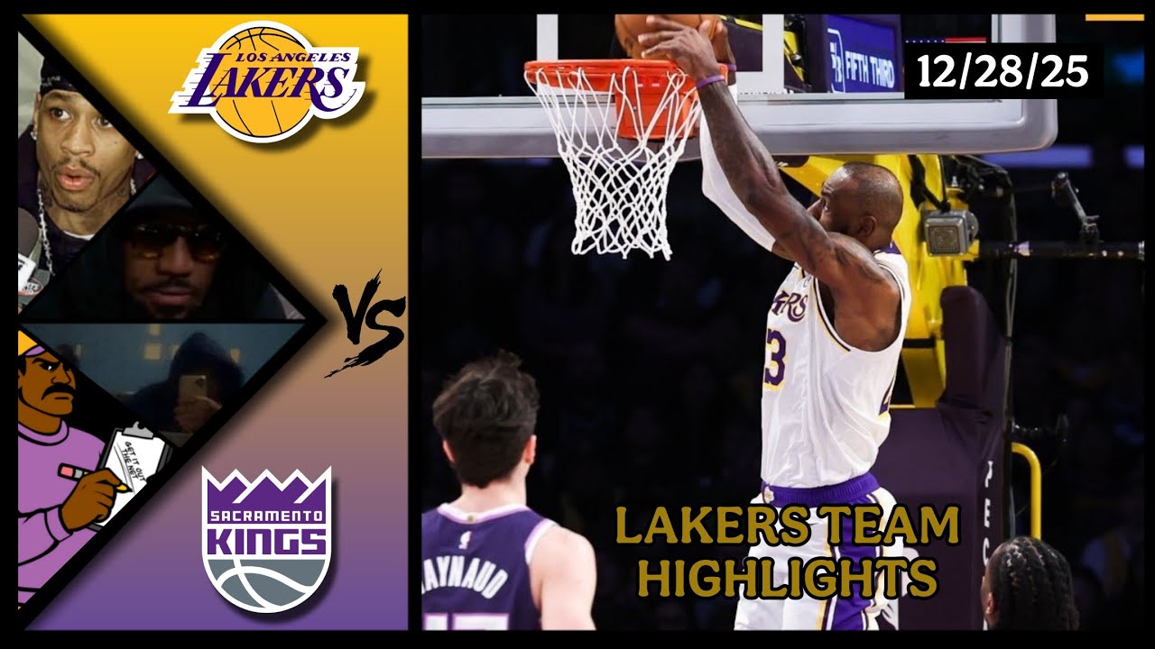 Lakers Team Highlights vs Kings reaction W/ Coaches Den - YouTube