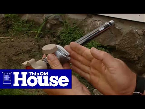 How to Install a Frost-Proof Faucet with PEX Piping | This Old House