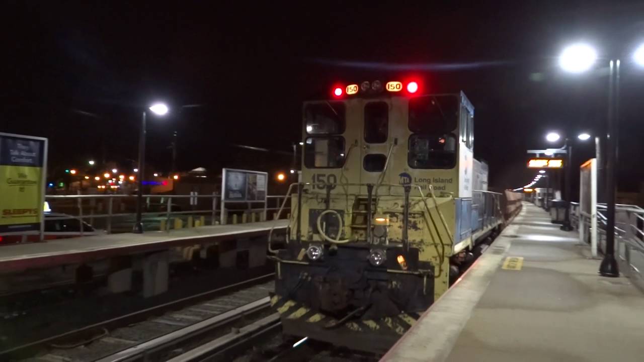 MTA LIRR: Work Extra 163 (WX-163) on the Long Beach Branch - YouTube