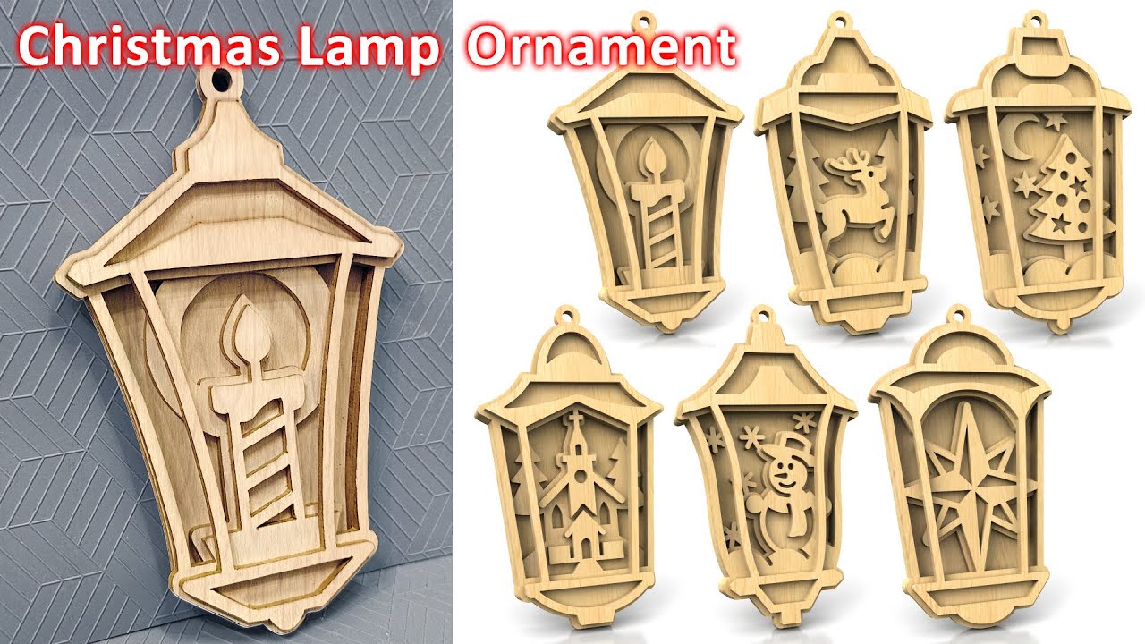 Christmas Lamp Ornament - scroll saw project - YouTube