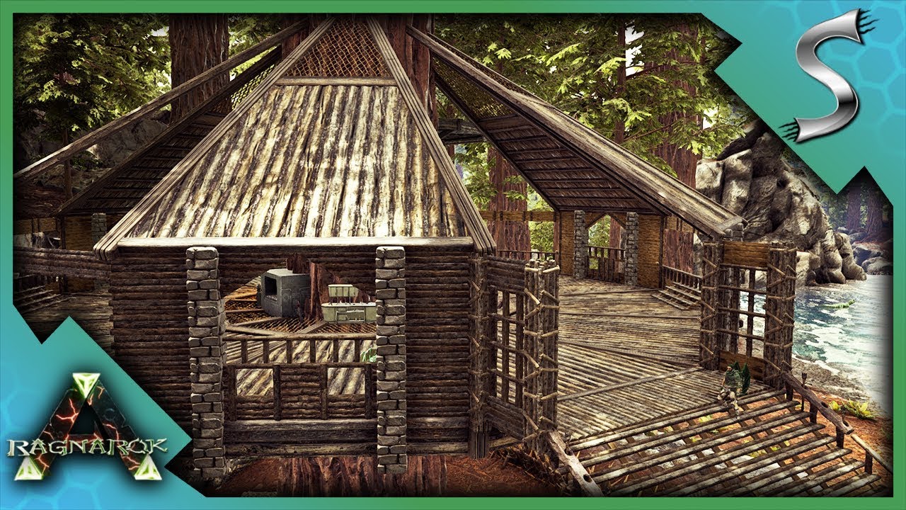 BUILDING THE REDWOODS OUTPOST WORKSHOP! - Ark: RAGNAROK [DLC Gameplay ...