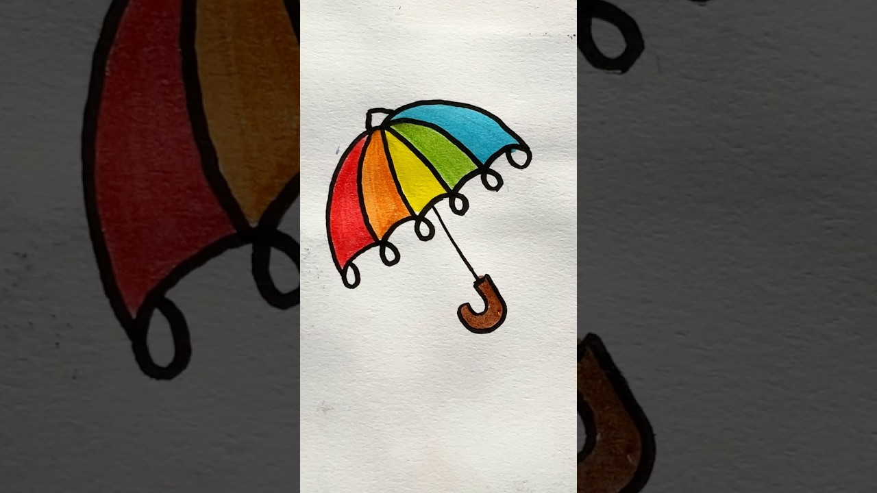 You can draw this ! Tips on how to draw a easy umbrella step by step ...