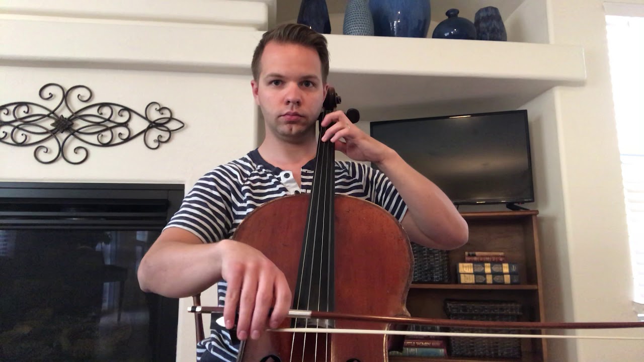 One Octave E minor Scale Cello - YouTube