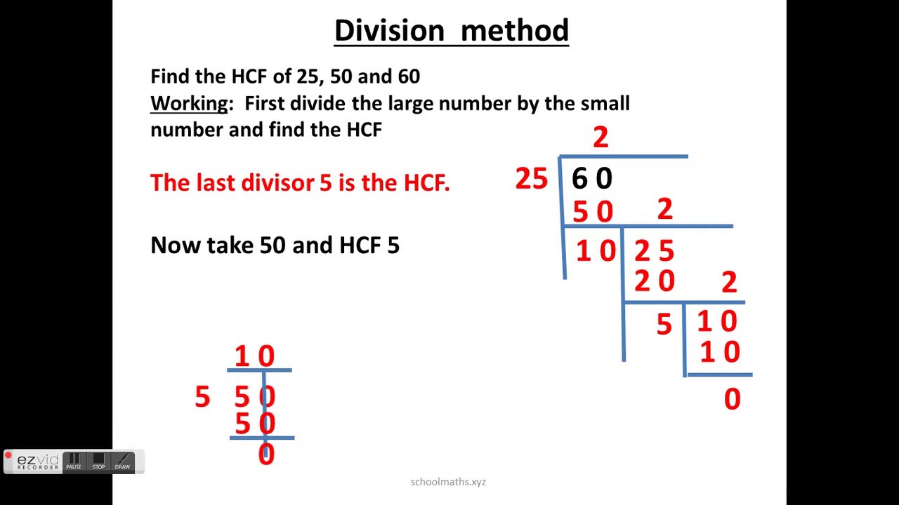 LCM And HCF YouTube LCM And HCF YouTube