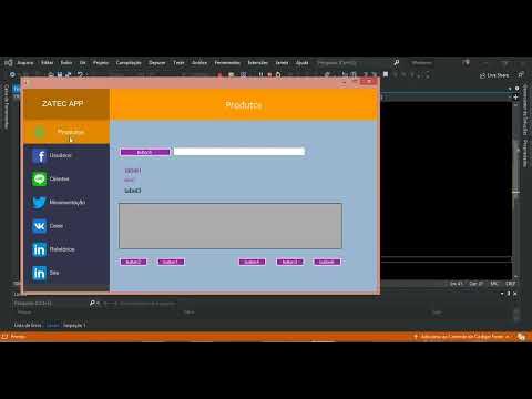 59- Formulário Moderno com Várias Cores, Botão de Destaque do Formulário ativo, WinForm , C# ...