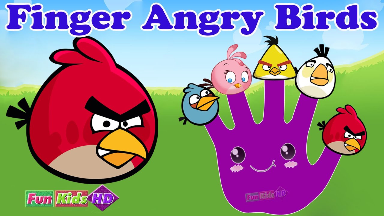 Finger Family Angry Birds Song - Daddy Finger Nursery Rhymes Cartoon ...