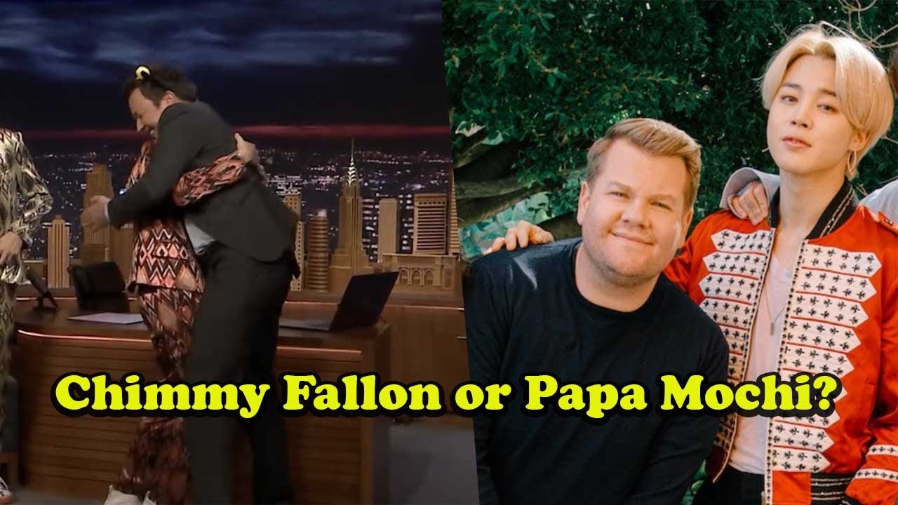 Jimmy Fallon and James Corden. Who won Jimin's heart? - YouTube