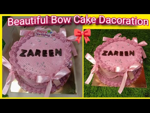 How to make Coquette bow cake🎂designs🎀I Tried the coquette bowcakedesign trend#bowcake# ...